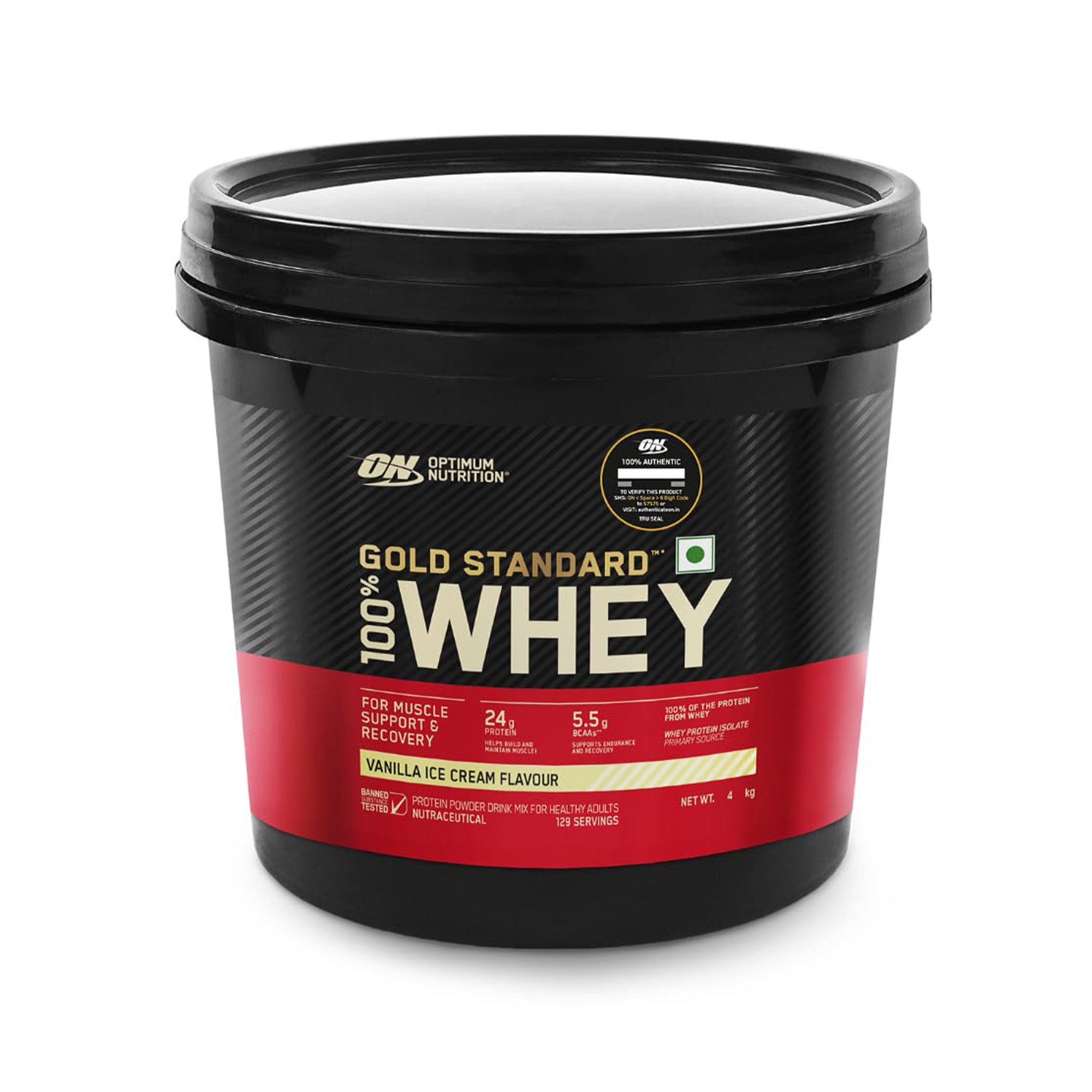 Optimum Nutrition Gold Standard Whey Protein Powder- ON Whey Protein